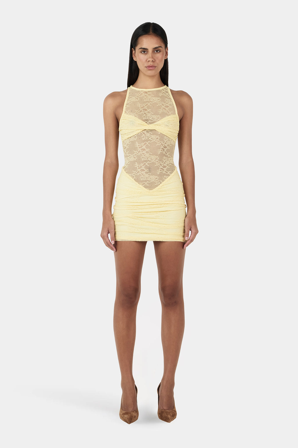 Tara Mini Dress Butter – OWNLEY ONLINE